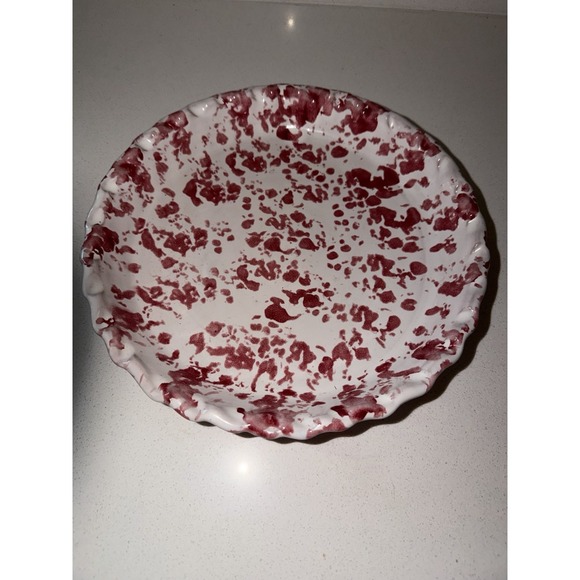 Bybee Kentucky | Kitchen | Bybee Kentucky Mauve White Spongeware Fluted ...